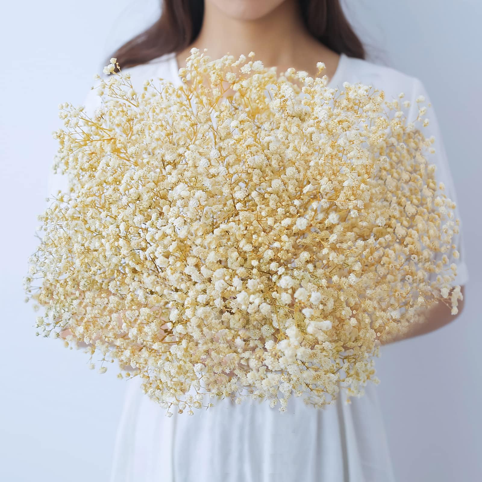 Amazon.com: MIHUAGE Dried Flower 40PCS Daisy Bouquet 100% Natural ...