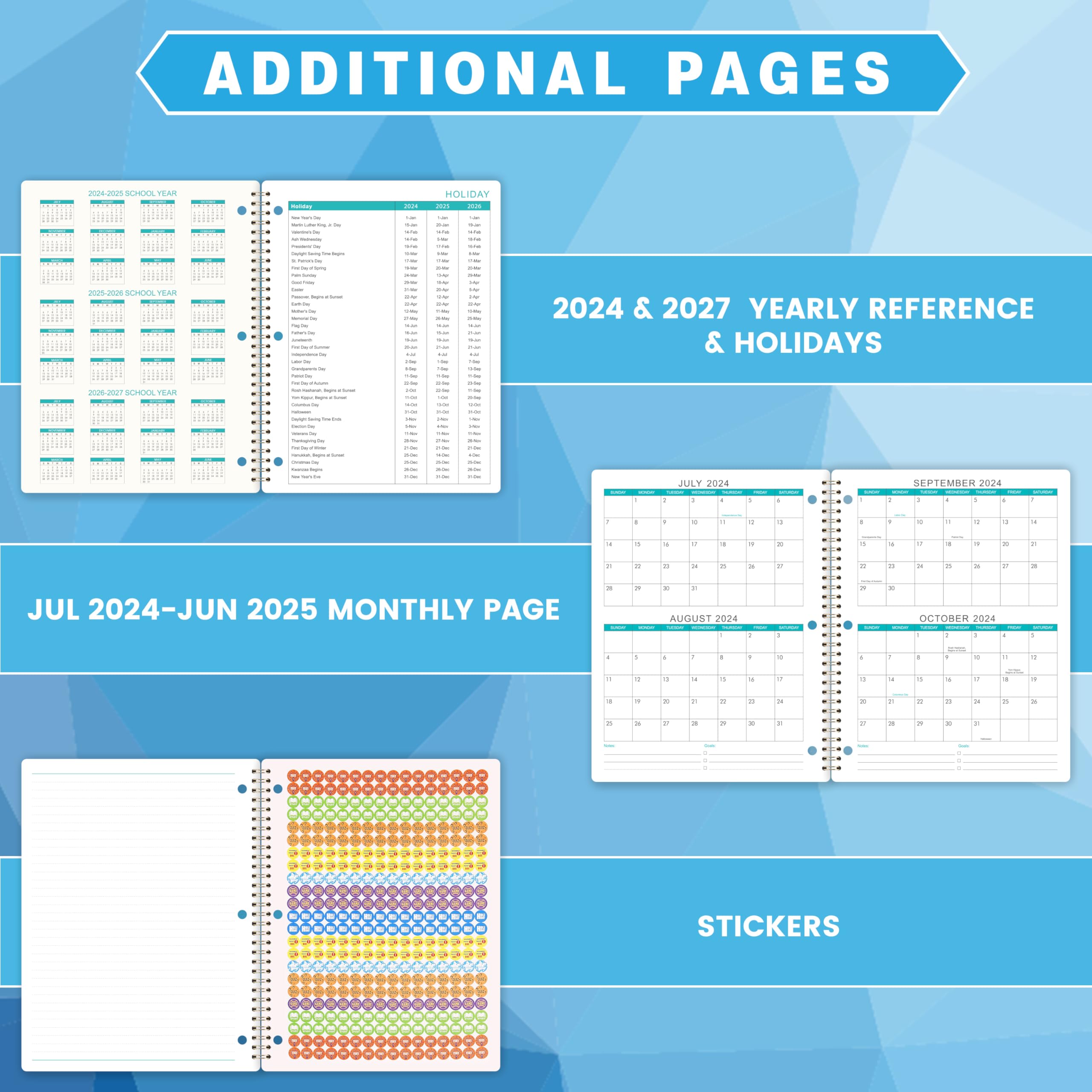Snapklik.com : Student Planner 2024-2025 - Monthly And Weekly School ...