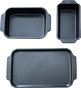 Royal Van Kempen & Begeer - Lot de 3 Plats pour Four en Acier Extrarobuste avec Revêtement ...