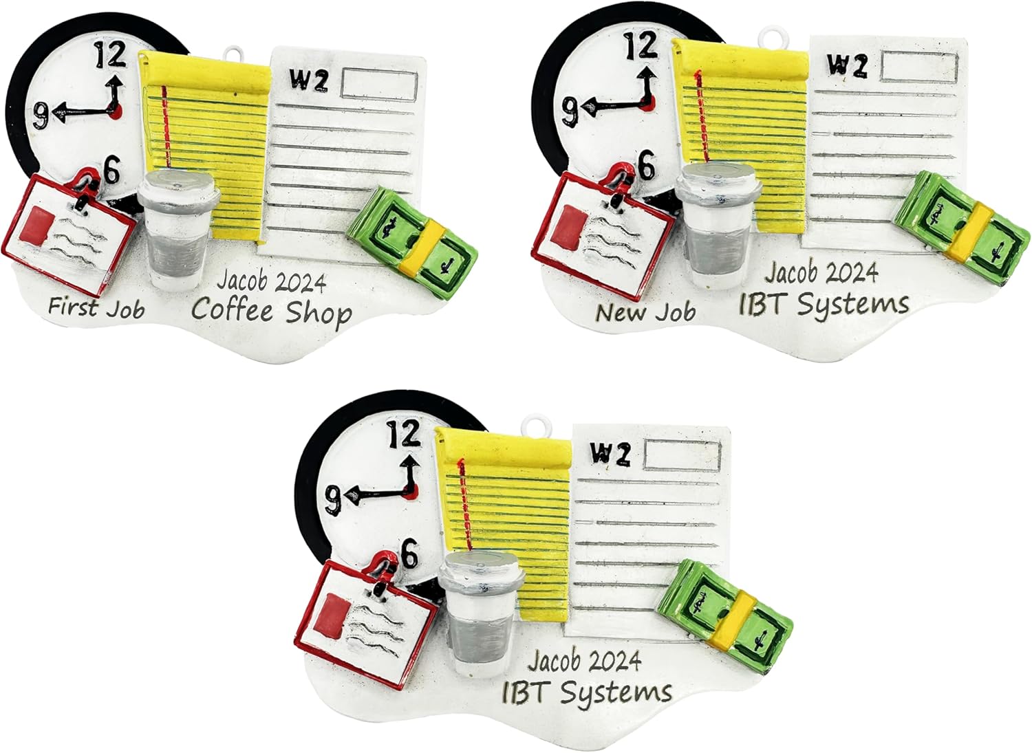 Amazon.com: Personalized New Job Christmas Ornament, Custom First Job ...