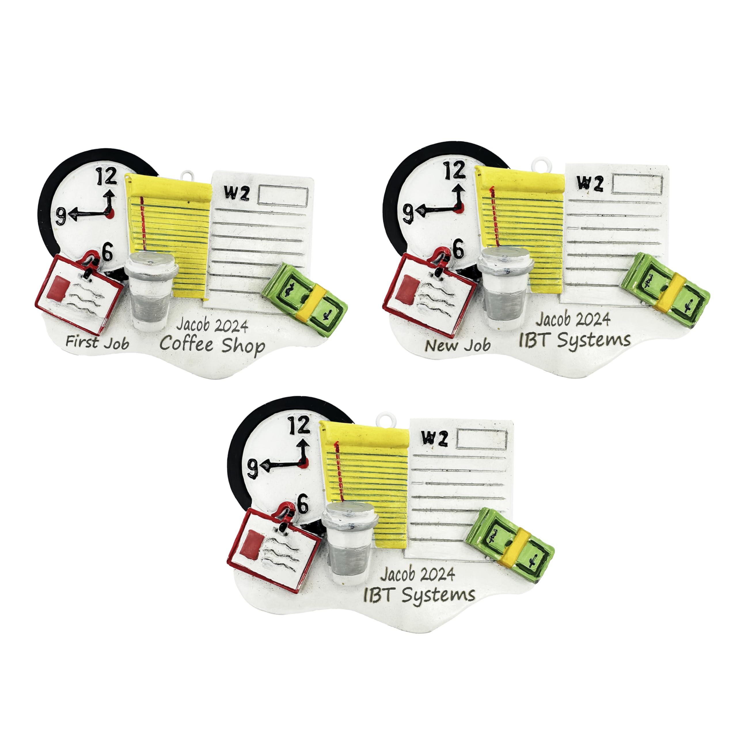 Amazon.com: Personalized New Job Christmas Ornament, Custom First Job ...