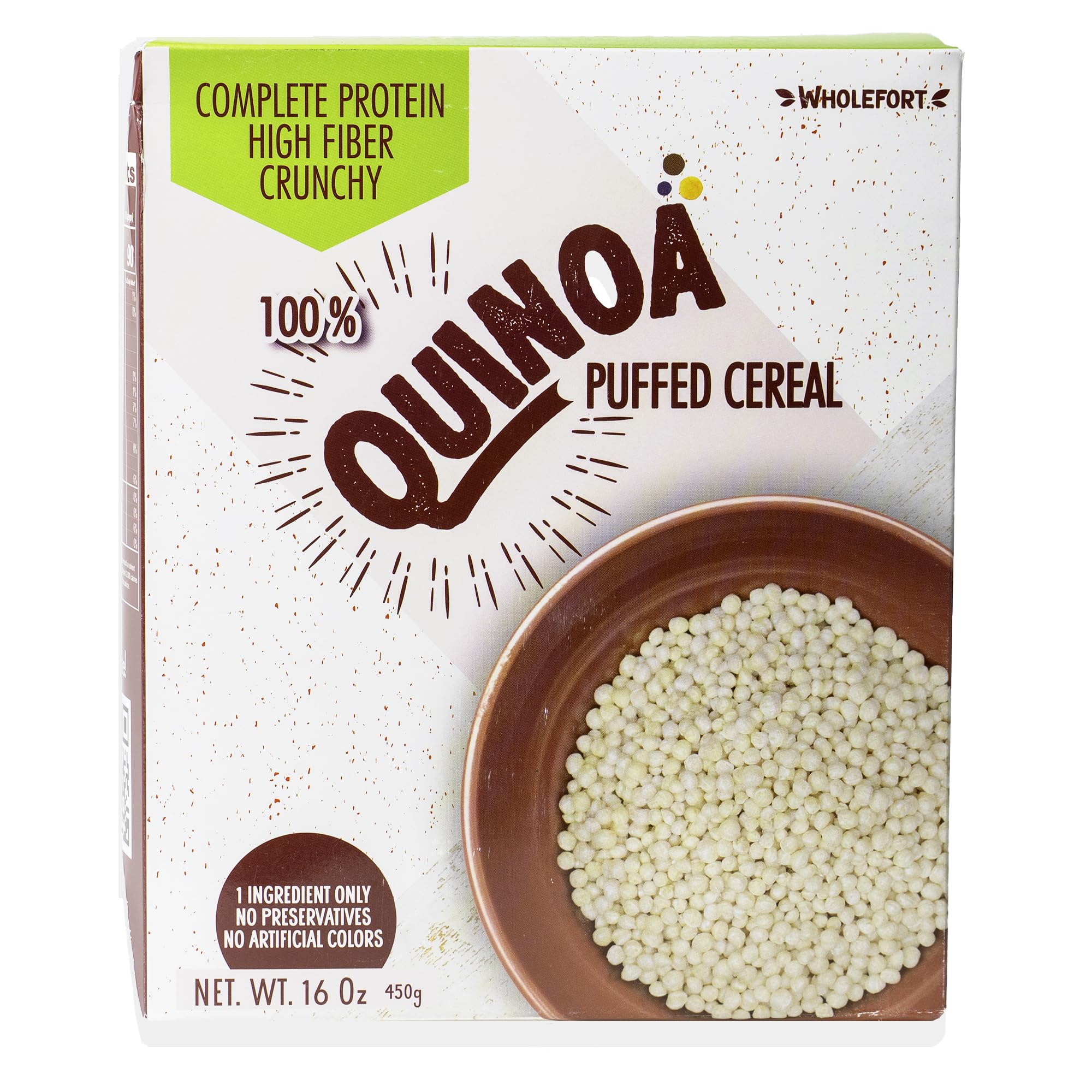 Amazon.com: Puffed Quinoa Cereal + Nothing – Vegan – Gluten Free – Non ...