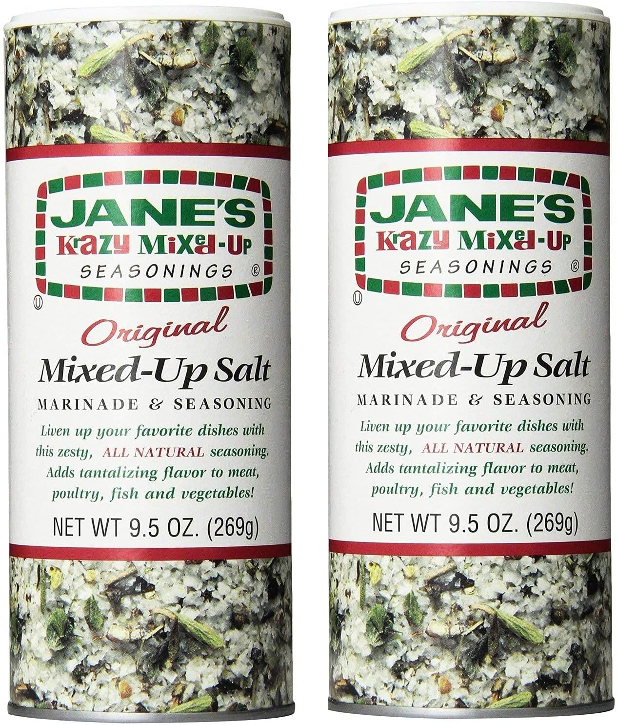 Amazon.com : Jane's Krazy Mixed-Up Original Salt Blend, 9.5 Ounce (Pack ...