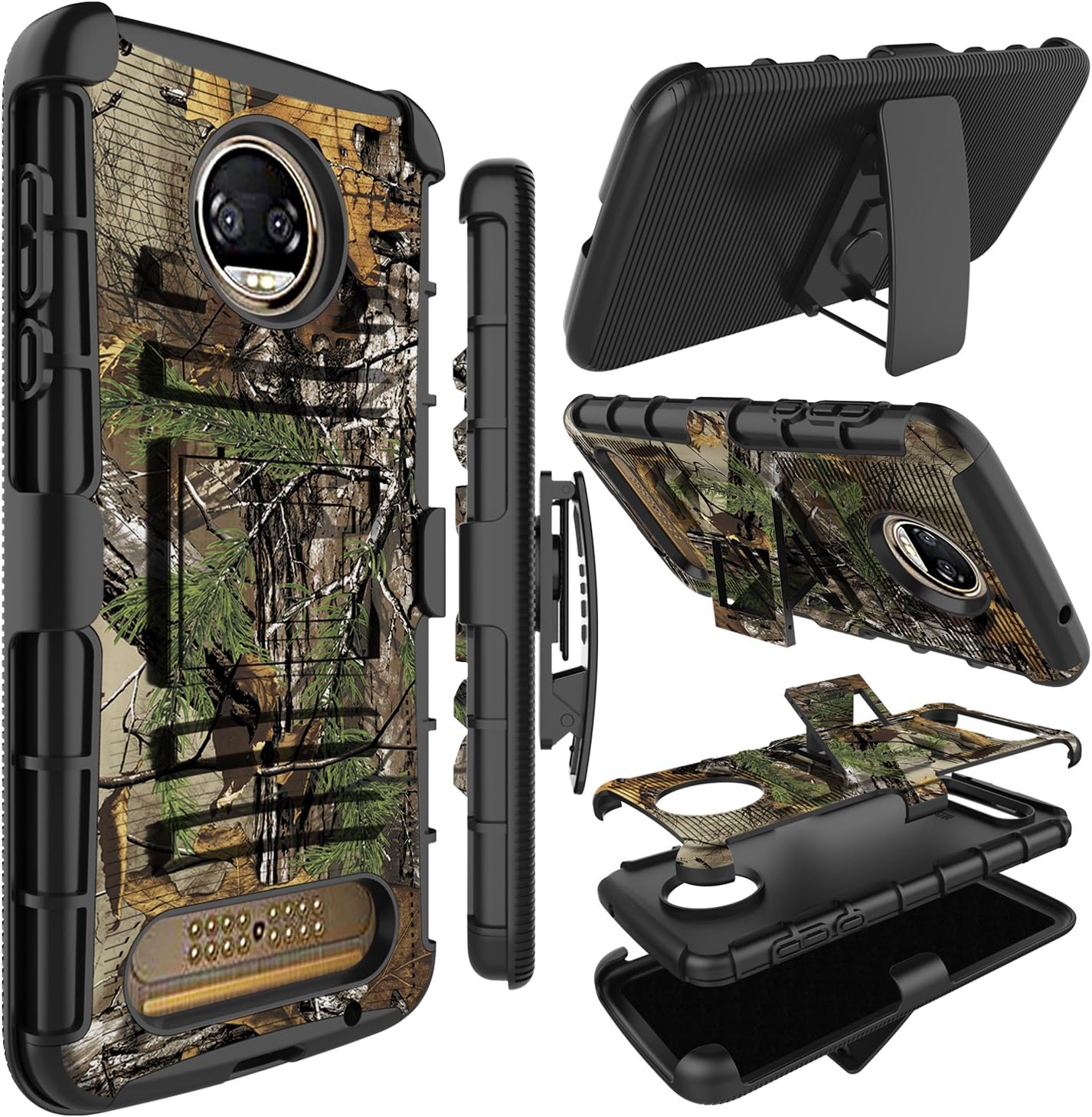 Amazon.com: zenic Motorola Moto Z2 Force Case, Full-Body Heavy Duty ...