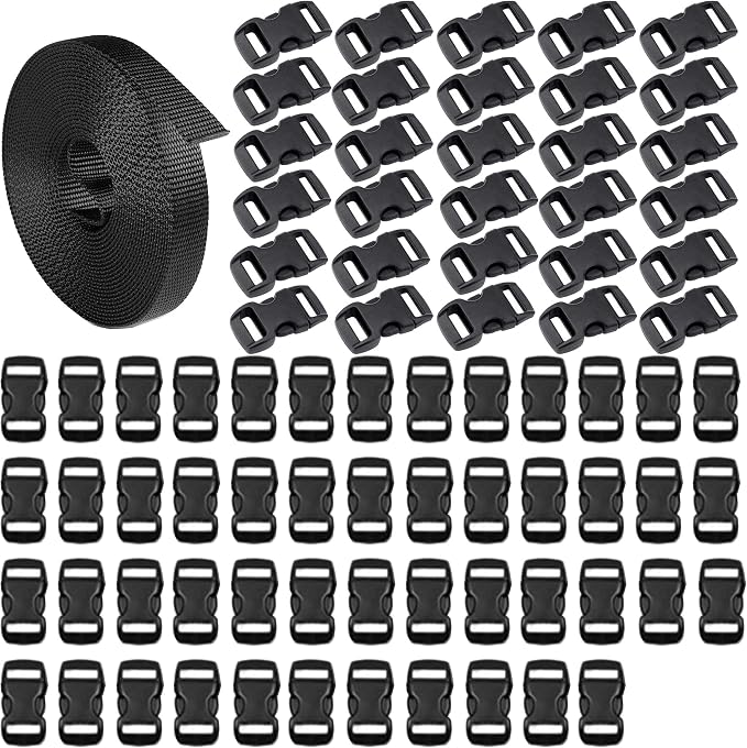 HUAZIZ 80 Stück 10 mm Klickverschluss klick-Verschluss aus Kunststoff ...