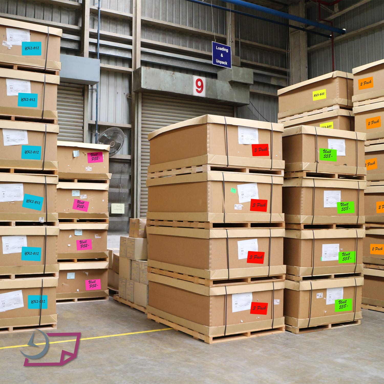 Snapklik.com : NextDayLabels - 3 X 5 Rectangle Inventory Color Coding ...