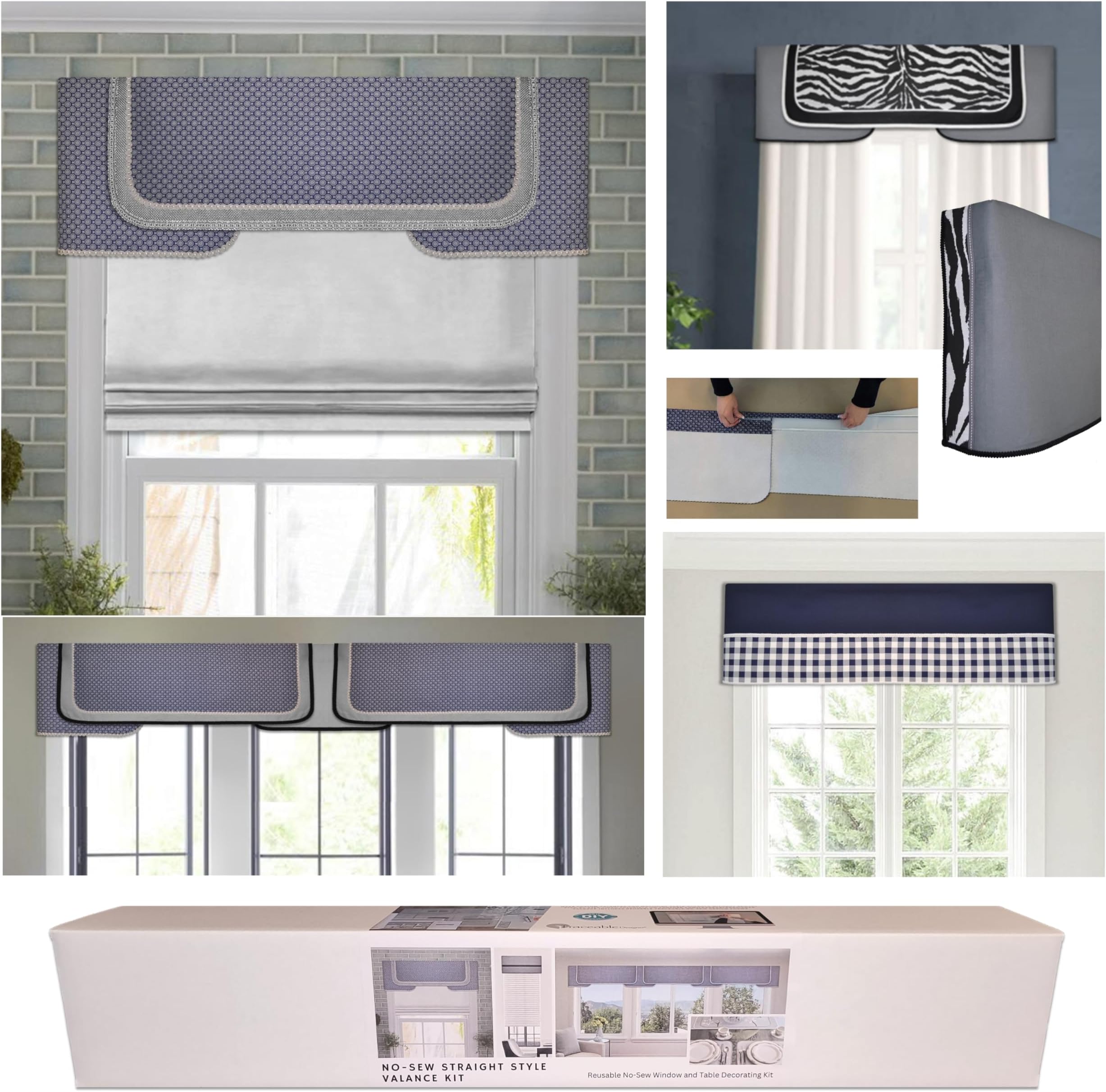 Amazon.com: Traceable Designer, Straight Valance, DIY Custom Cornice ...