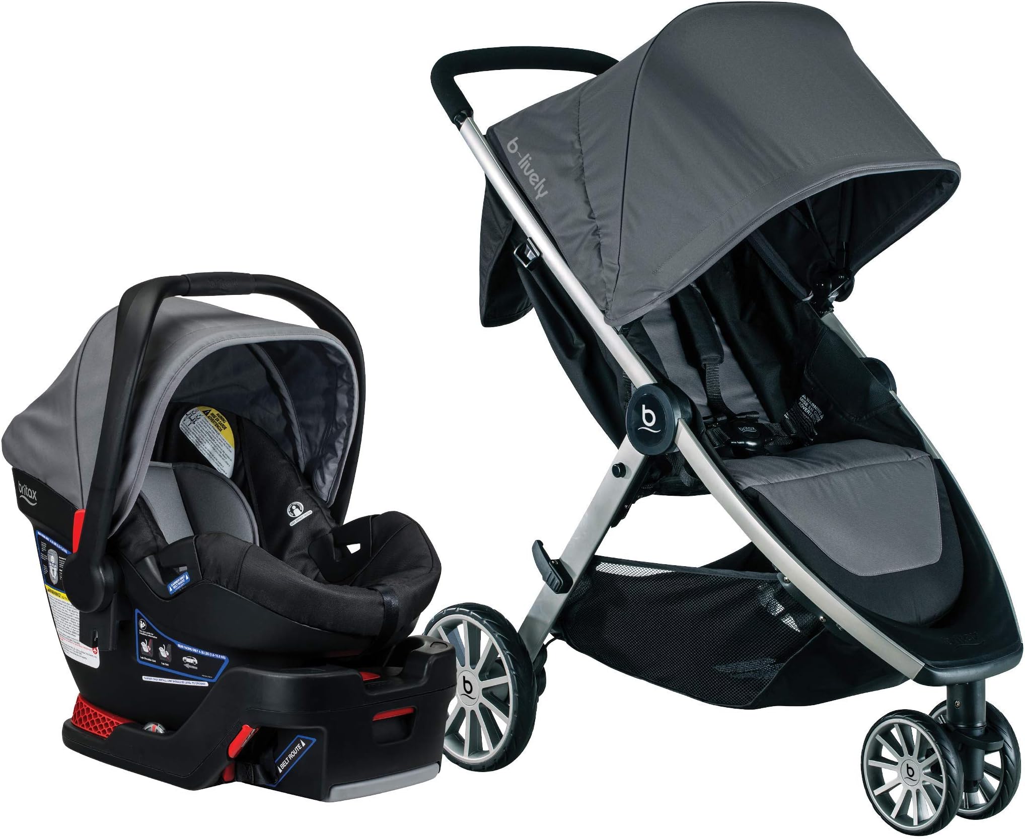Amazon.com : BRITAX B-Lively Travel System with B-Safe 35 Infant Car ...