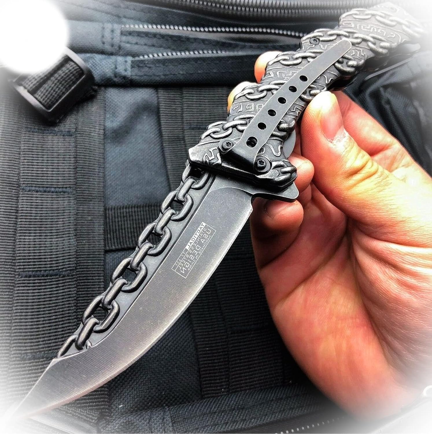 Amazon.com: New Collectors Spring Assisted Pocket Knife 3D Design ...