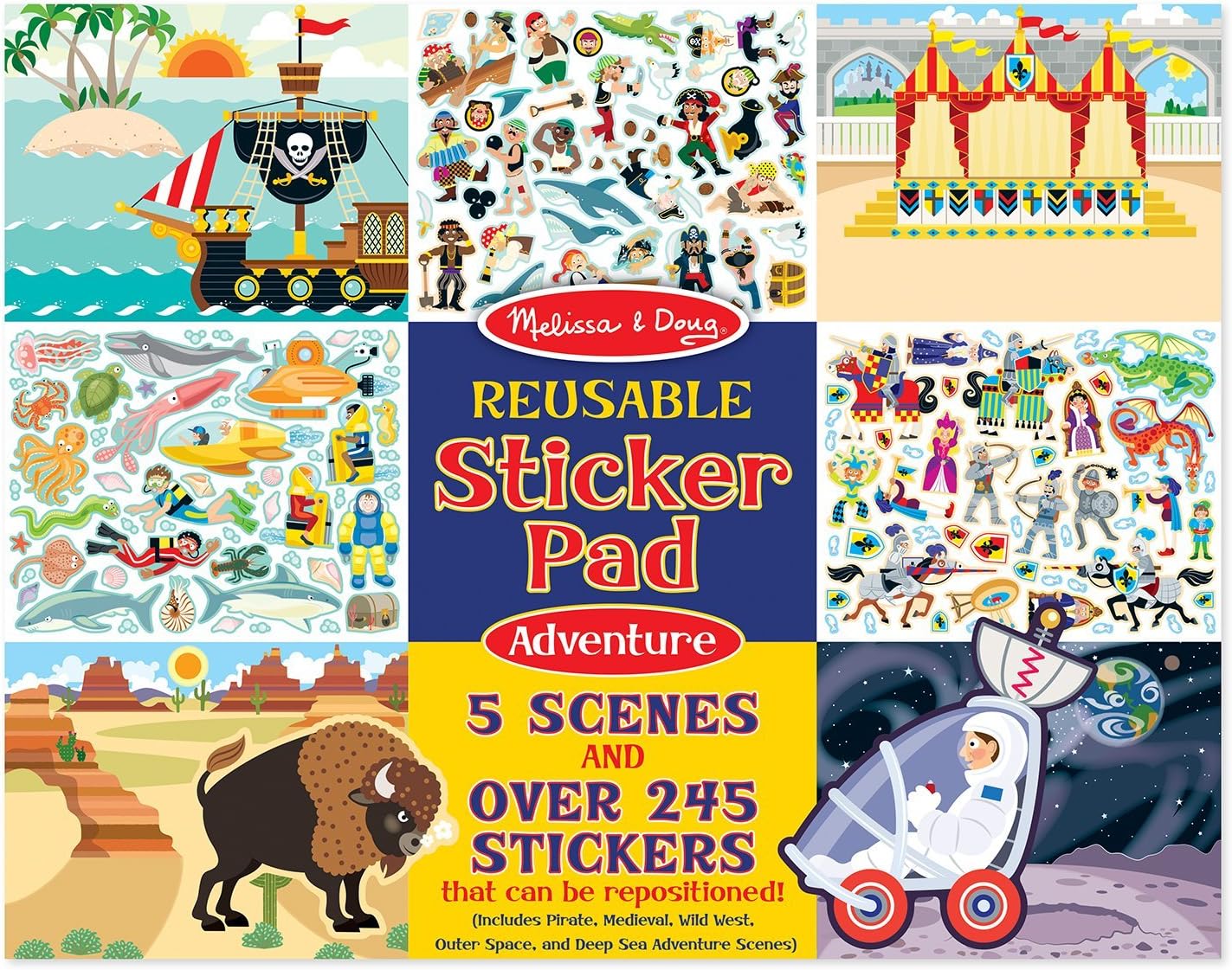 Amazon.com: Melissa & Doug Reusable Sticker Pad - Habitats : Toys & Games