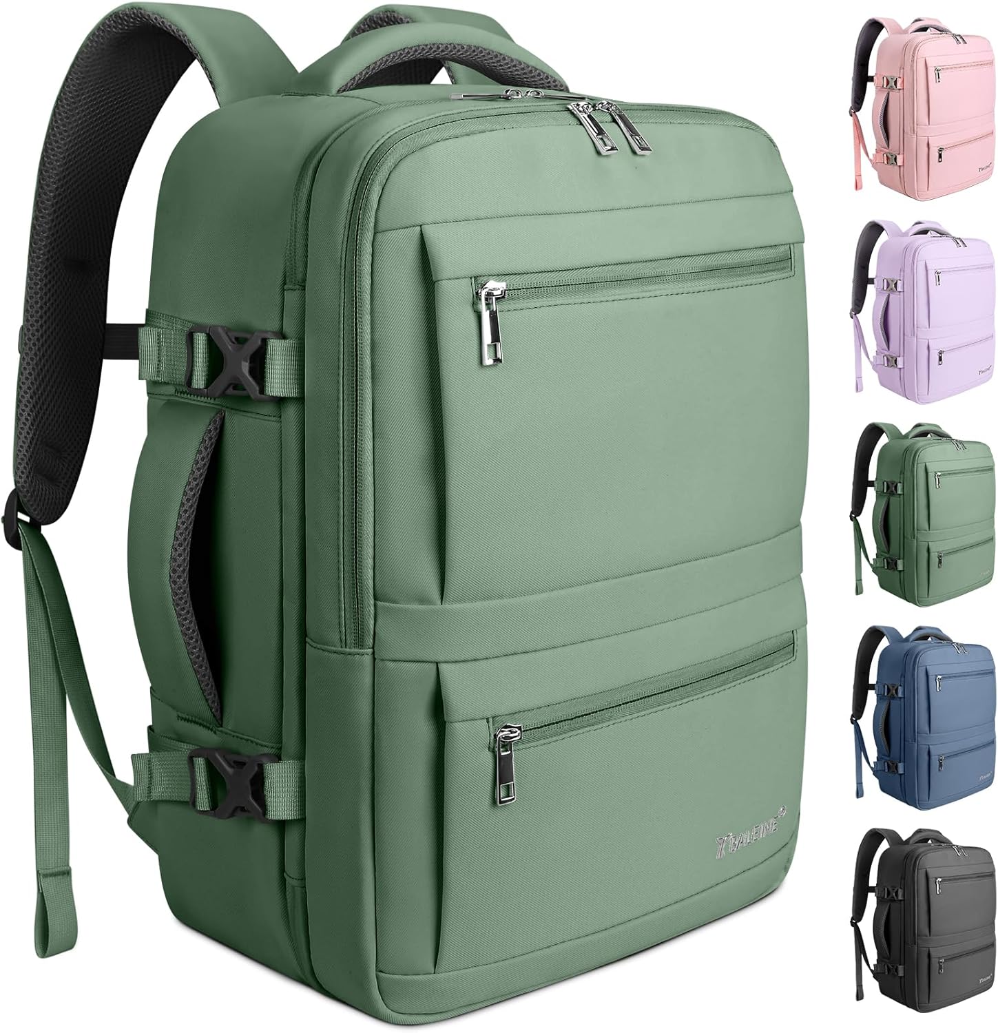 Amazon.com: BALEINE Travel Backpack for Women Men, Sturdy Carry On ...