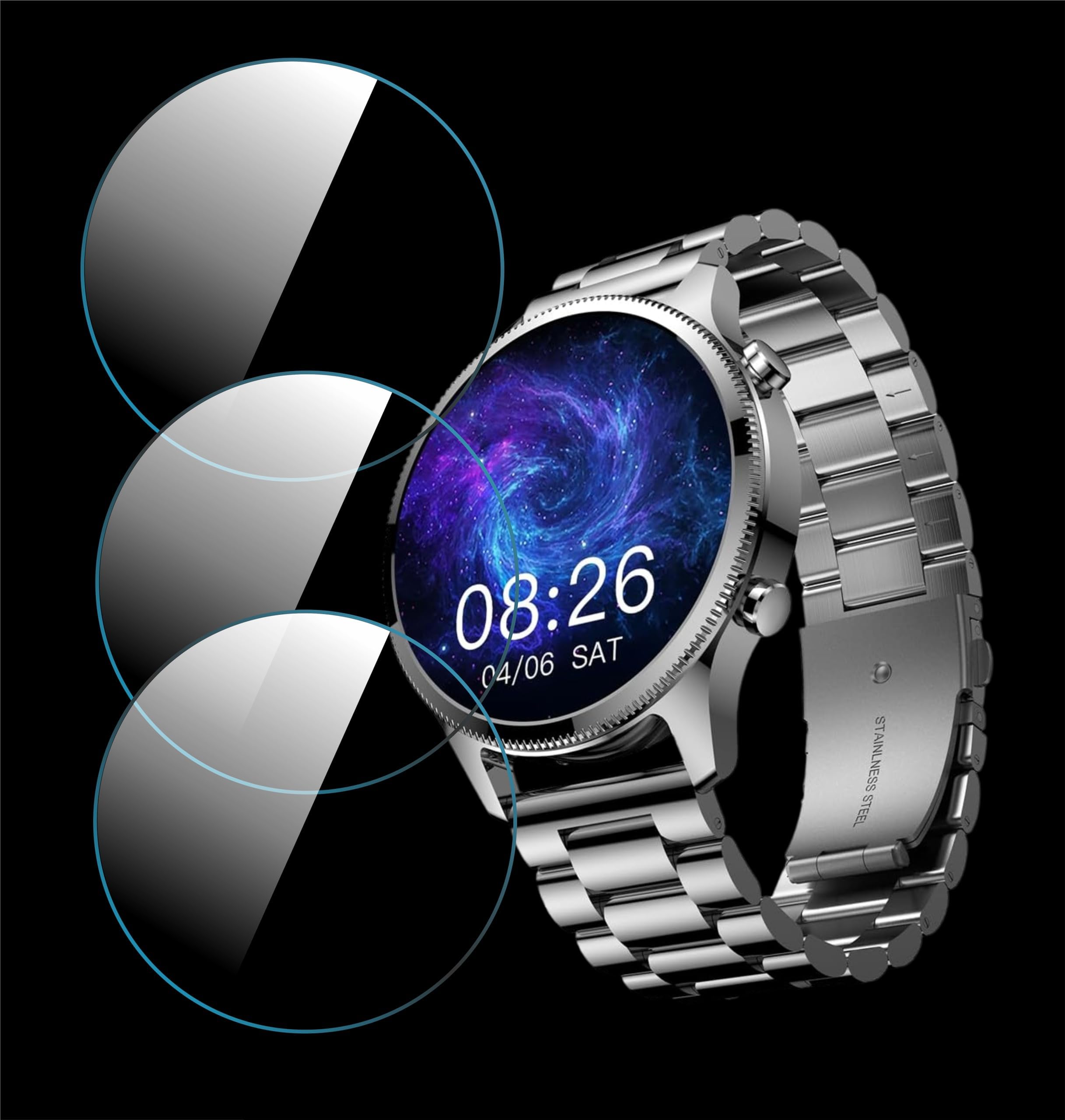 DAMDAM® Noise halo Plus 1.46 Smartwatch Screen Guard Protector ...