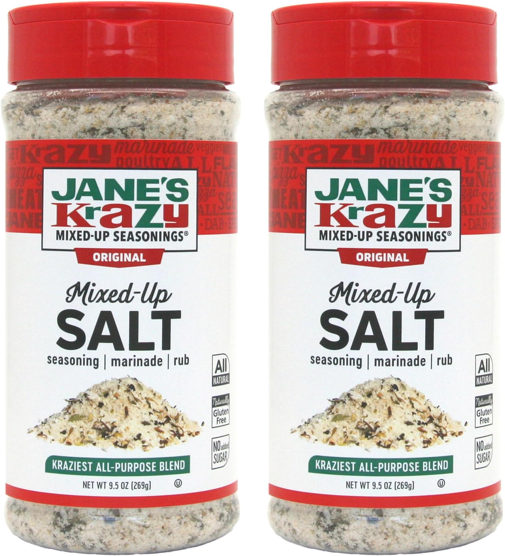 Amazon.com : Jane's Krazy Mixed Up Salt, 4 Ounce : Mixed Spices And ...