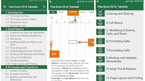 Learn Excel 2016 - App on Amazon Appstore