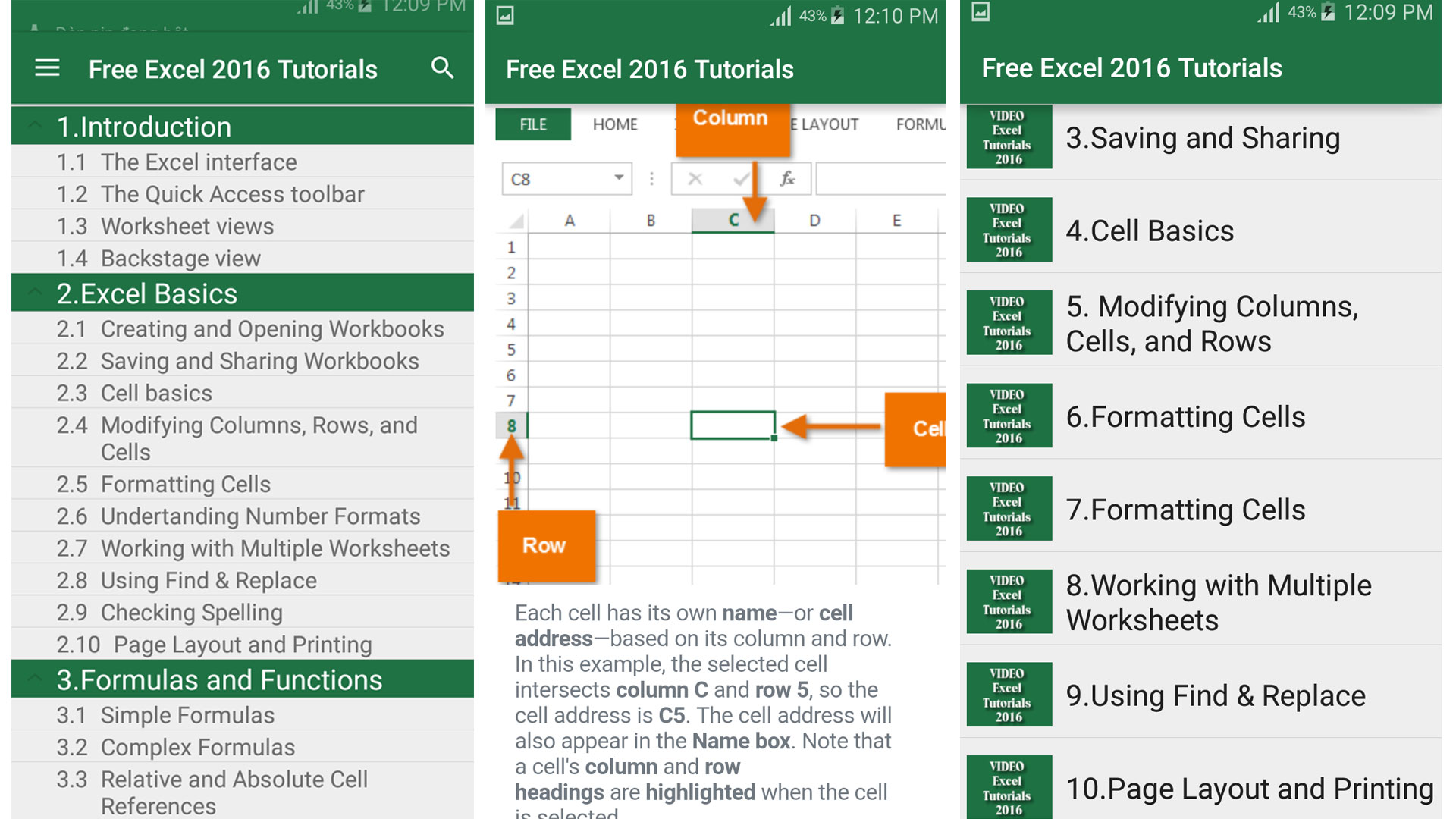 Learn Excel 2016 - App on the Amazon Appstore