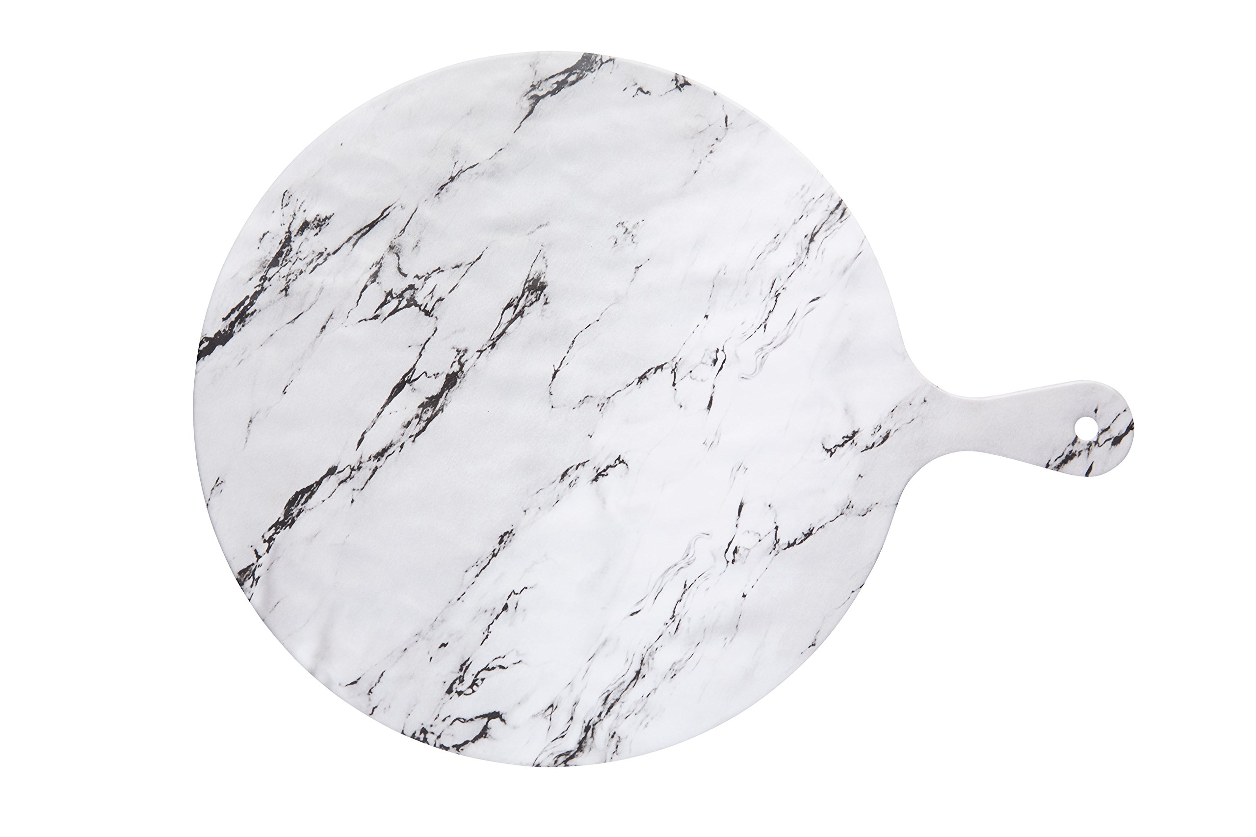 KitchenCraft KCSMPLATMBL42 "We Love Summer" Round Melamine Marble ...
