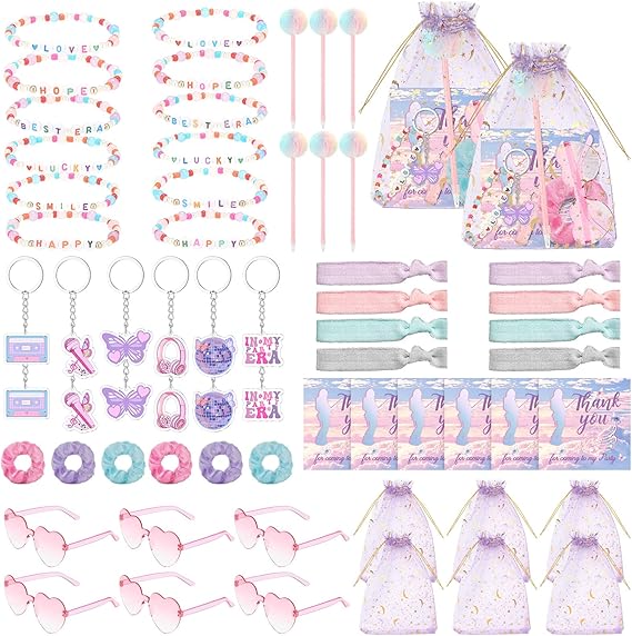 Amazon.com: Janinka 62 Pcs Singer Theme Friendship Party Favor Pink ...