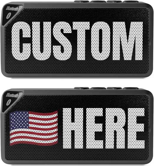 Amazon.com: xzdesign Custom Bluetooth Speaker with Photo Text Name Logo ...