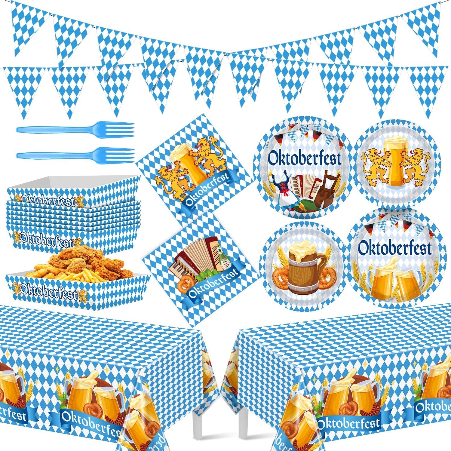 Amazon.com: 148 Pcs Oktoberfest Decorations, Oktoberfest Decorations ...