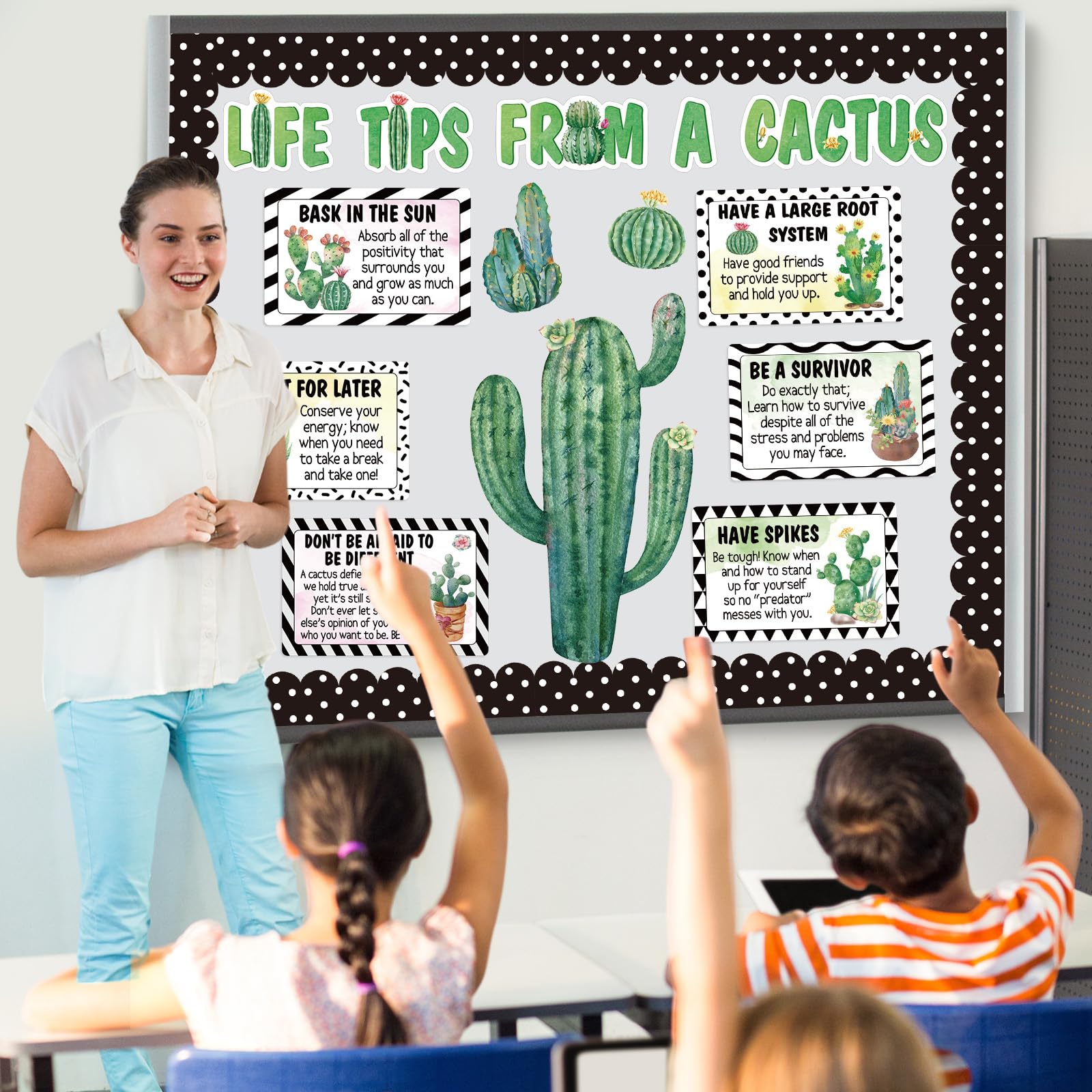 Snapklik.com : 36 Pcs Cactus Bulletin Board Decorations Motivational ...