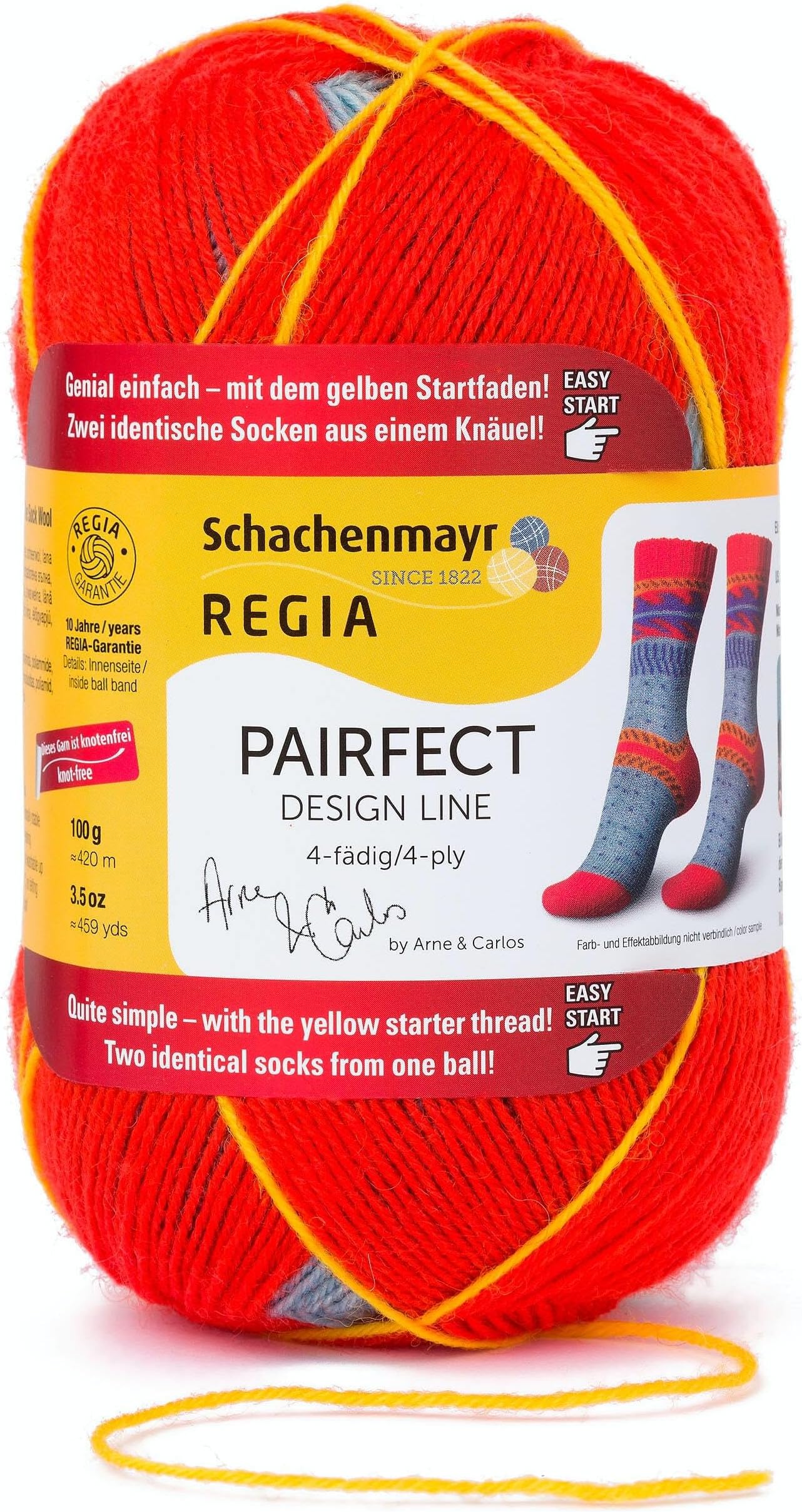 Amazon.com: Regia Pairfect Design Line 4-Ply by Arne & Carlos Sock Yarn ...