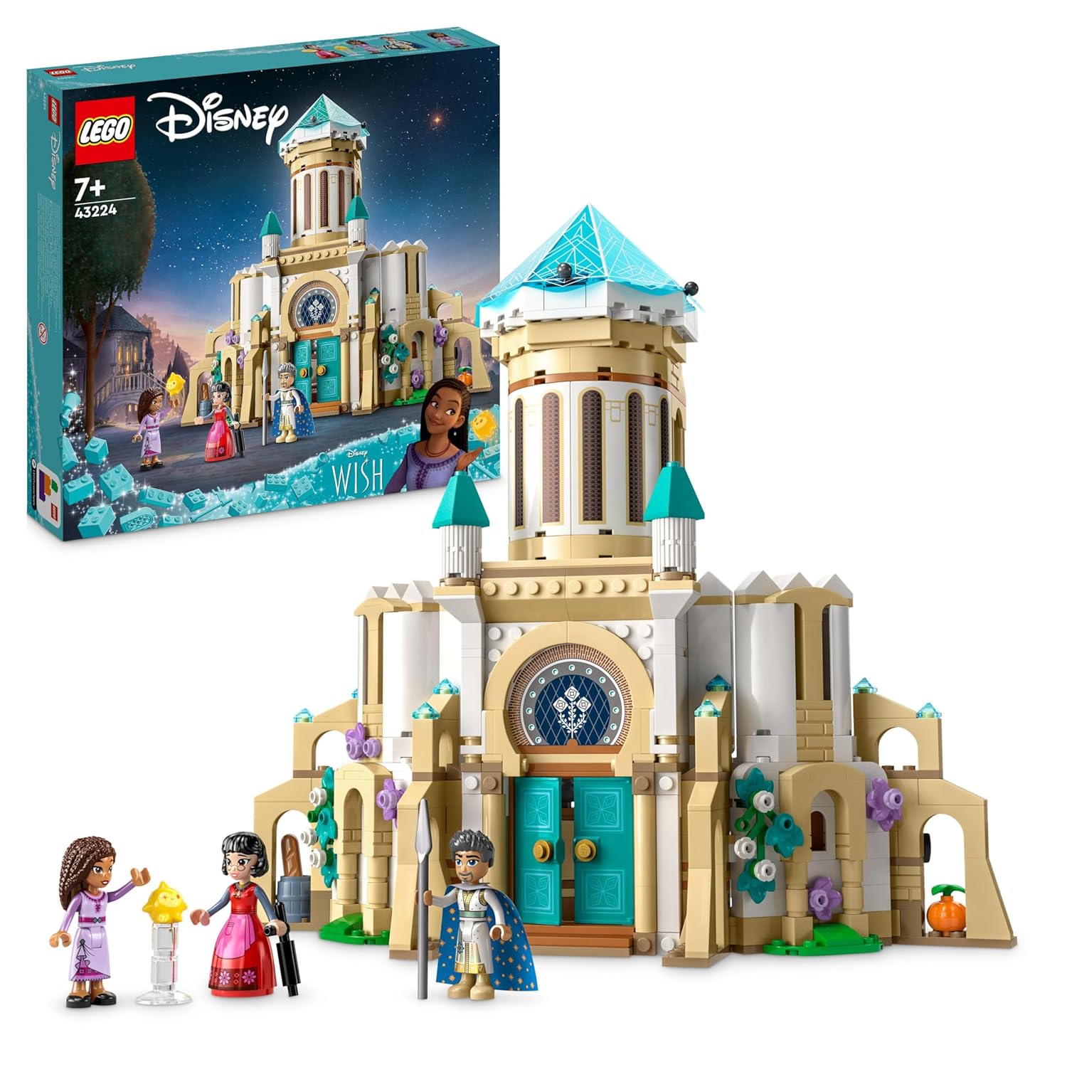 LEGO ǀ Disney King Magnifico’s Castle 43224 Building Toy Set; Detailed ...