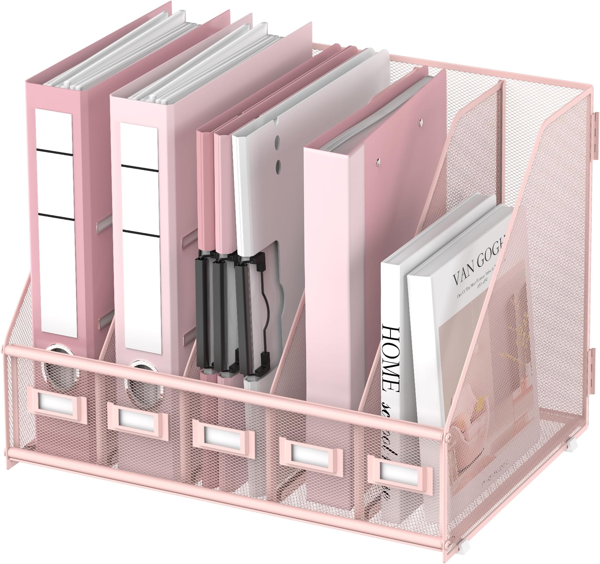 Amazon.com : DALTACK Desk Organizers Magazine Binder Folder Holder with ...