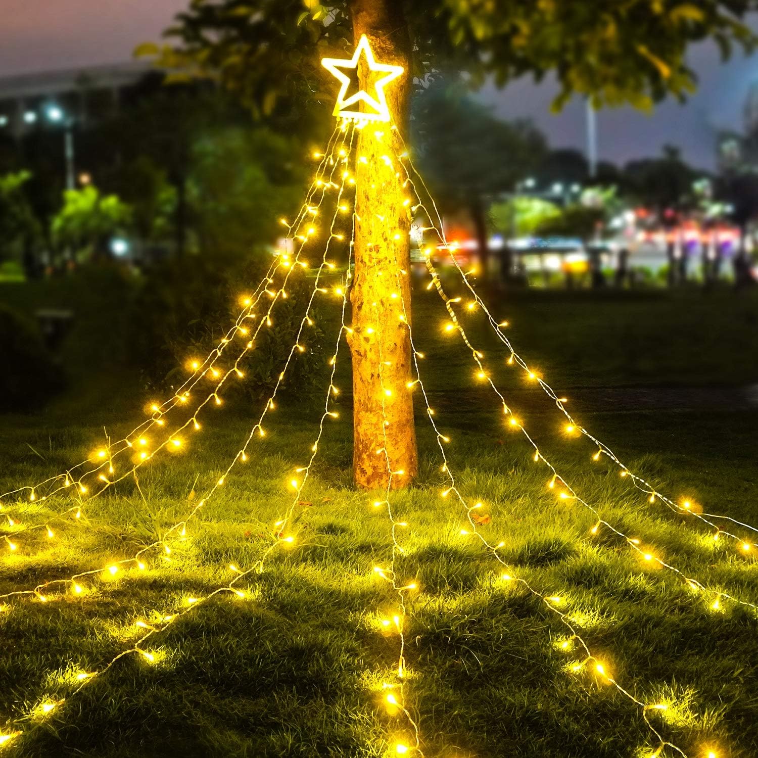 Baum Lichterkette Aussen
