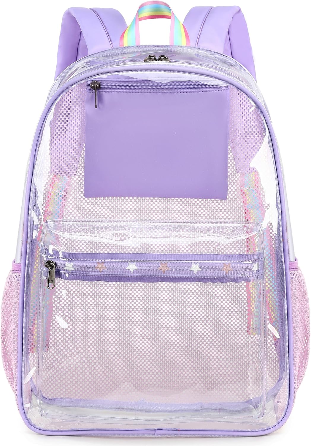 Amazon.com | LOIDOU Clear Backpack Heavy Duty Transparent Bookbags See ...