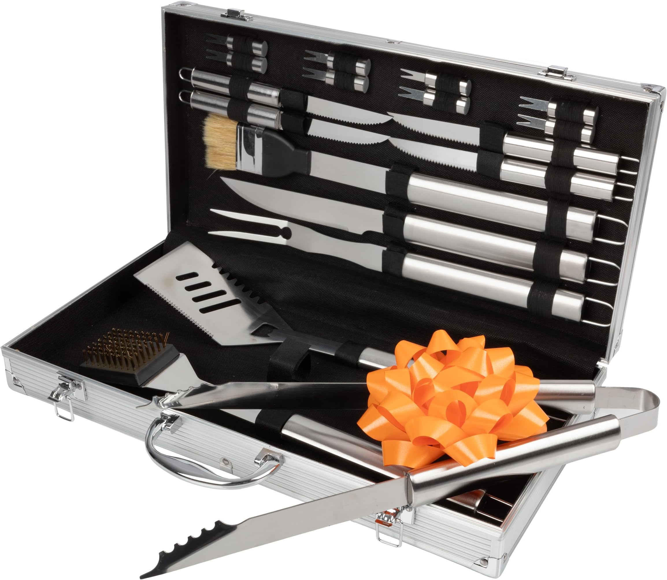 Amazon.com: BBQ Accessories Kit - 19PC Stainless-Steel Grill Tools Set ...