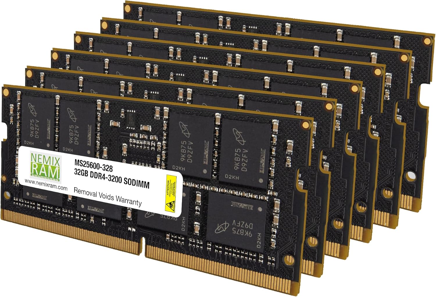 128GB (4X32GB) DDR4-3200 PC4-25600 SODIMM Laptop Memory by NEMIX RAM at ...
