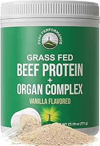 Amazon.com: Grass Fed Beef Protein Powder + Organ Complex. Lactose Free Great Tasting Beef ...