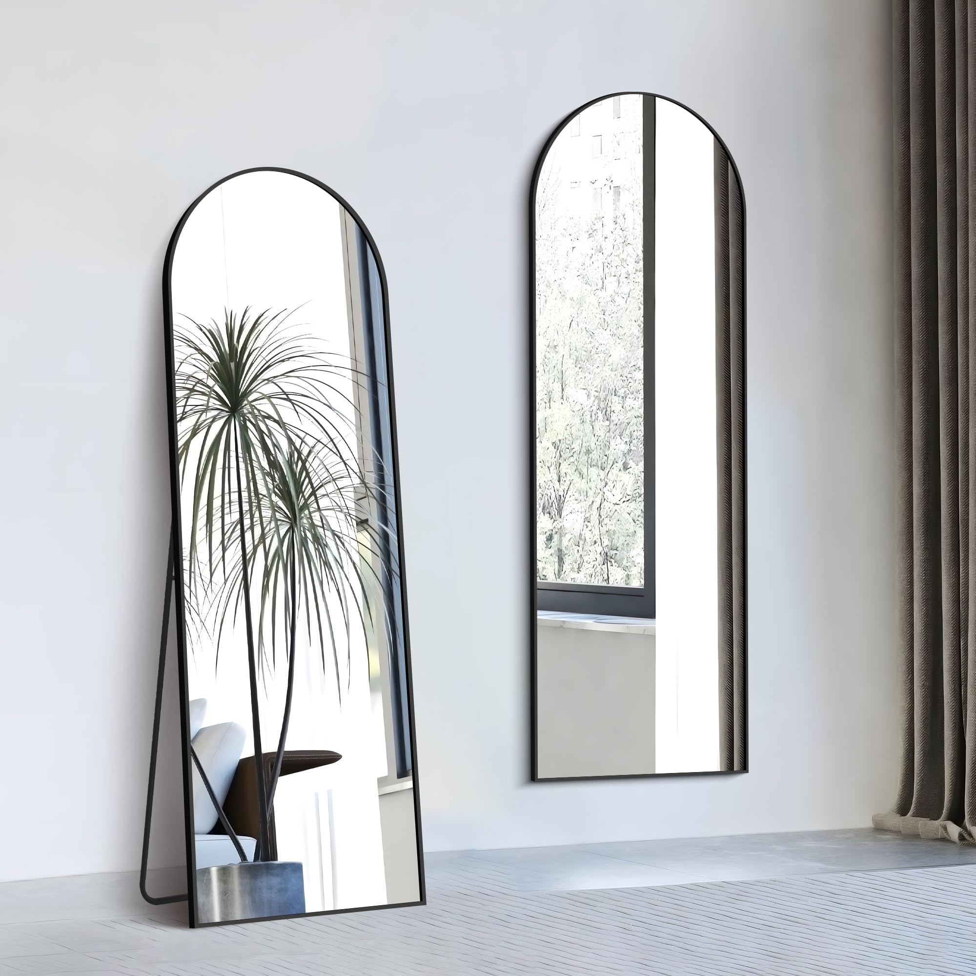 WOLIBEER Full Body Mirror 150 x 40 cm, Large Full Body Mirror with ...