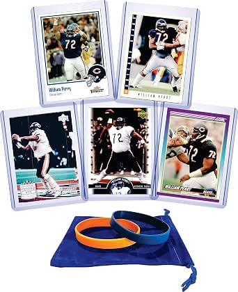 Amazon.com: William Perry "The Refrigerator" (5) Assorted Football ...