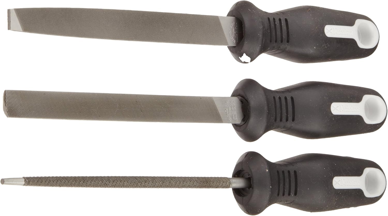 Nicholson 3 Piece Hand File Set with Ergonomic Handles, American ...