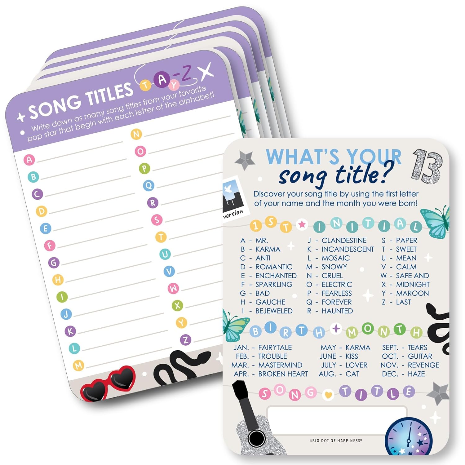 Amazon.com: Big Dot of Happiness in My Party Era - 2-in-1 Celebrity ...