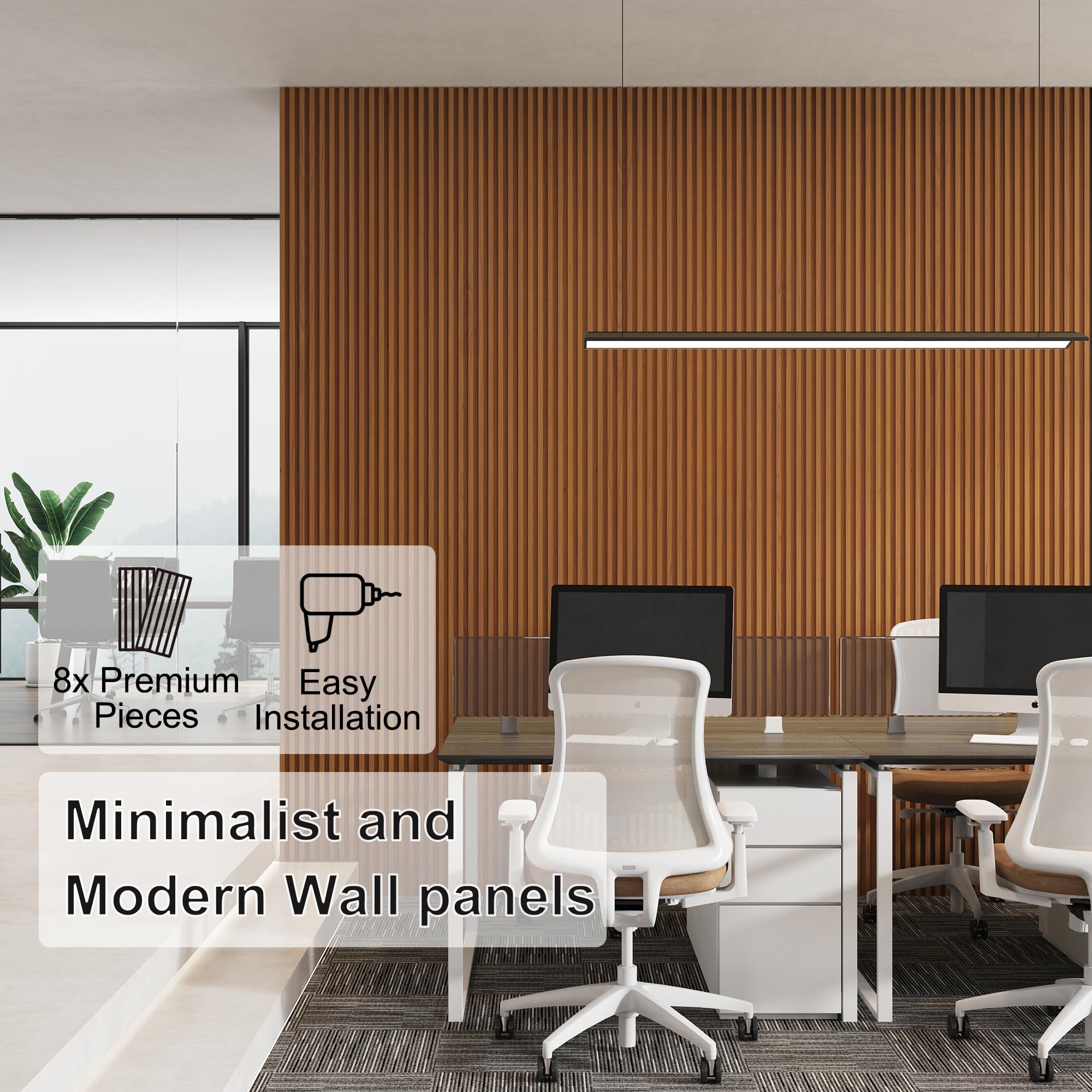 Snapklik.com : ROOMTEC 16 Pack Slat Wall Panels, WPC Soundproof 3D Wall ...