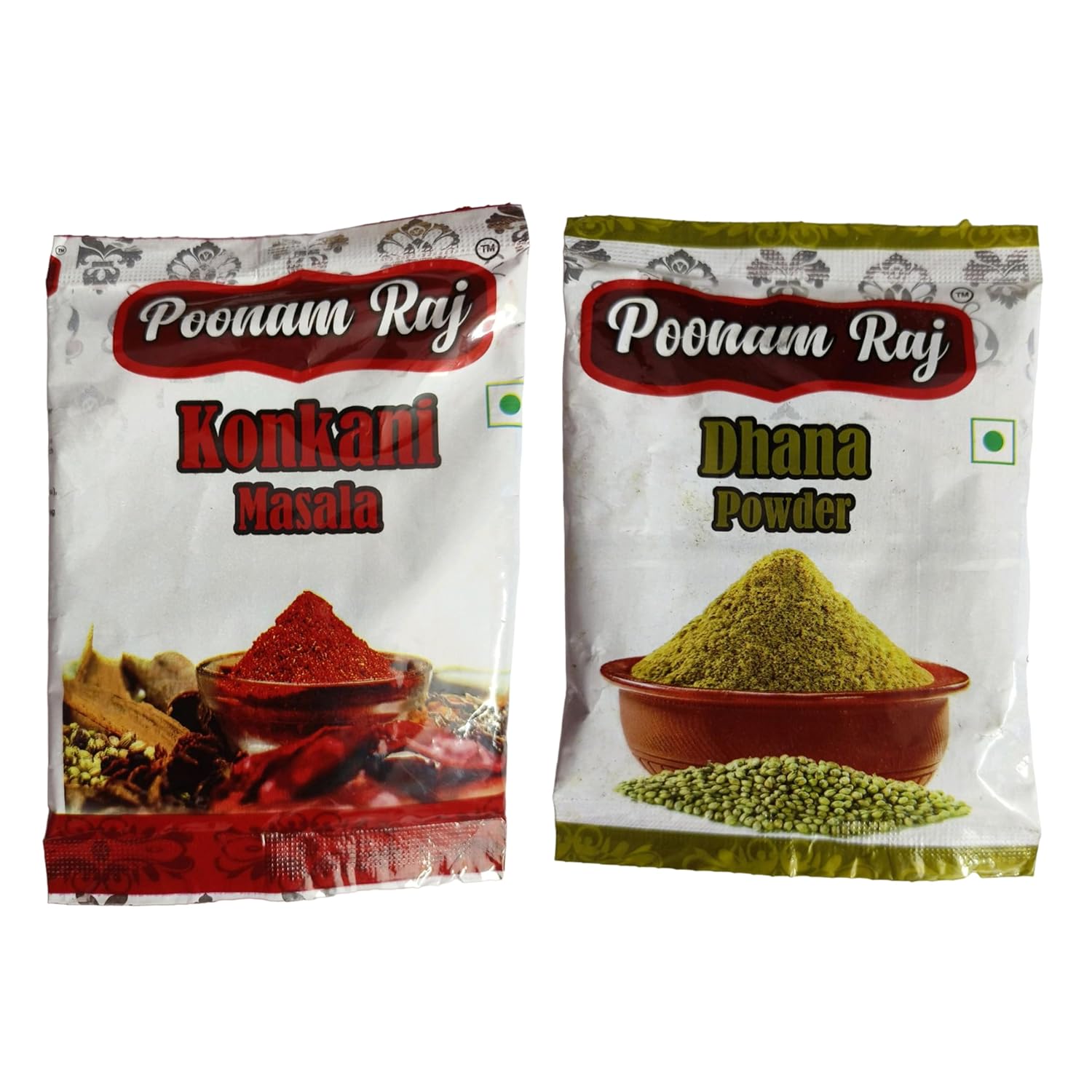 Poonam Raj 5 Packs Of Kokani masala And dhana powder : Amazon.in ...
