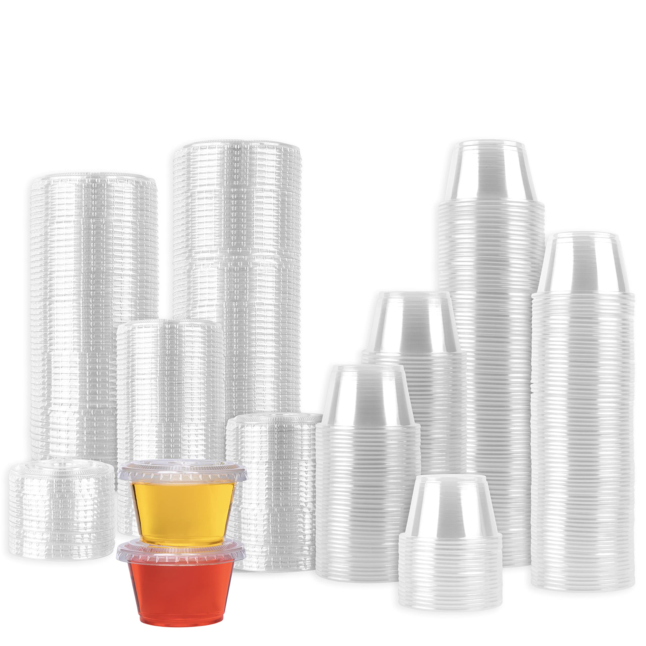 Snapklik.com : Galashield 200 Sets - 4 Oz Jello Shot Cups Condiment ...