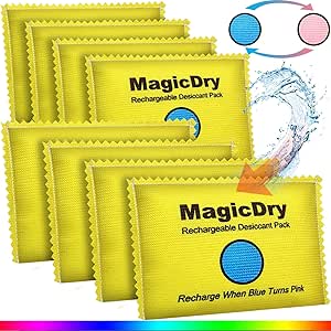 Amazon.com - MagicDry 8 x 100 Gram Rechargeable Desiccants Packs Silica ...