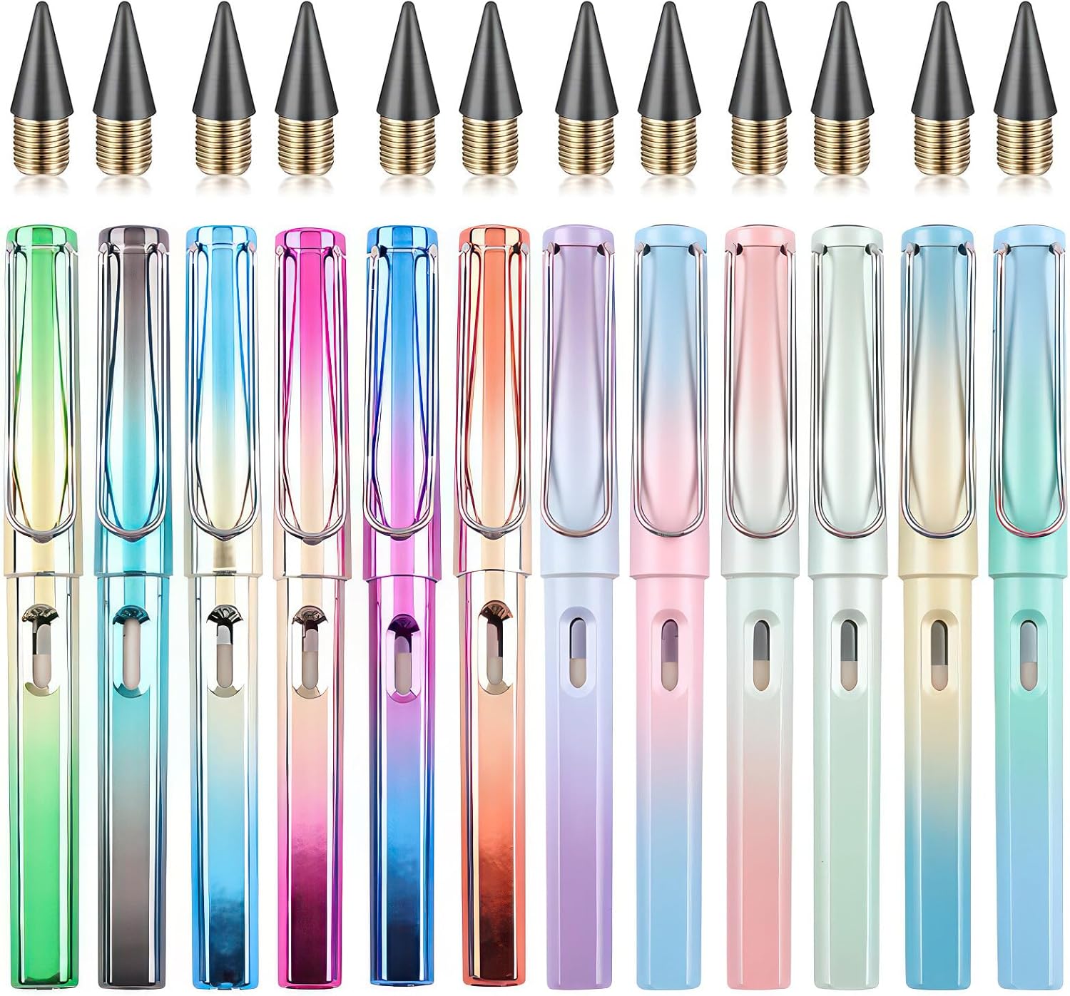 WHILIERA 12 Pcs Infinite Pencil, Inkless Pencils Everlasting Pencil ...