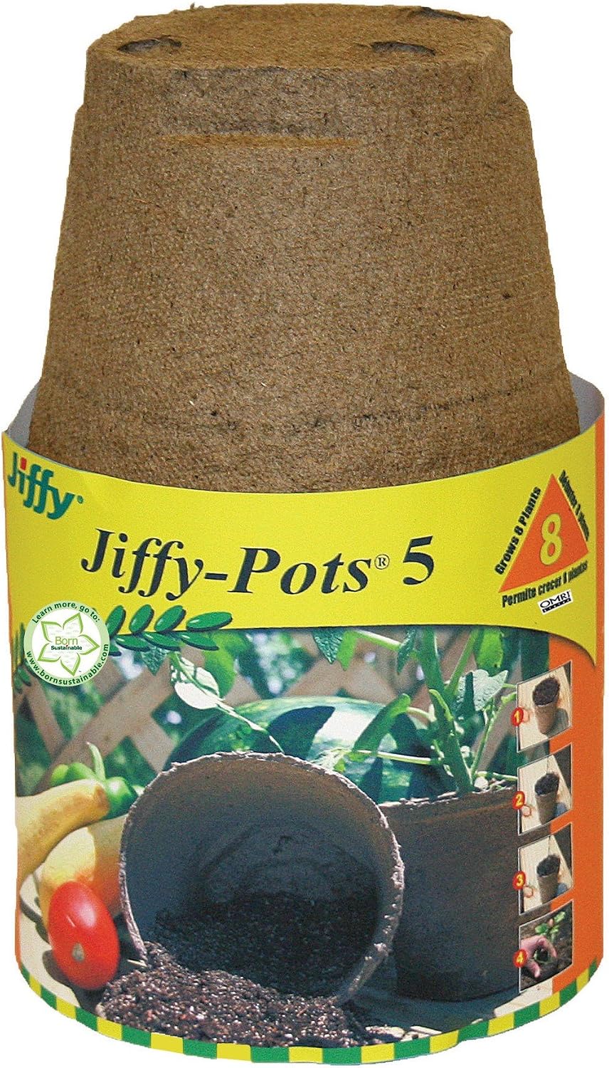 Amazon.com: JIFFY POTS 5" RND 6PK : Office Products