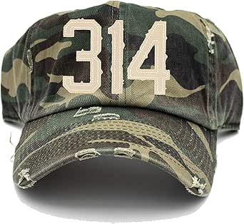 314 Area Code Camo Hat at Amazon Women’s Clothing store