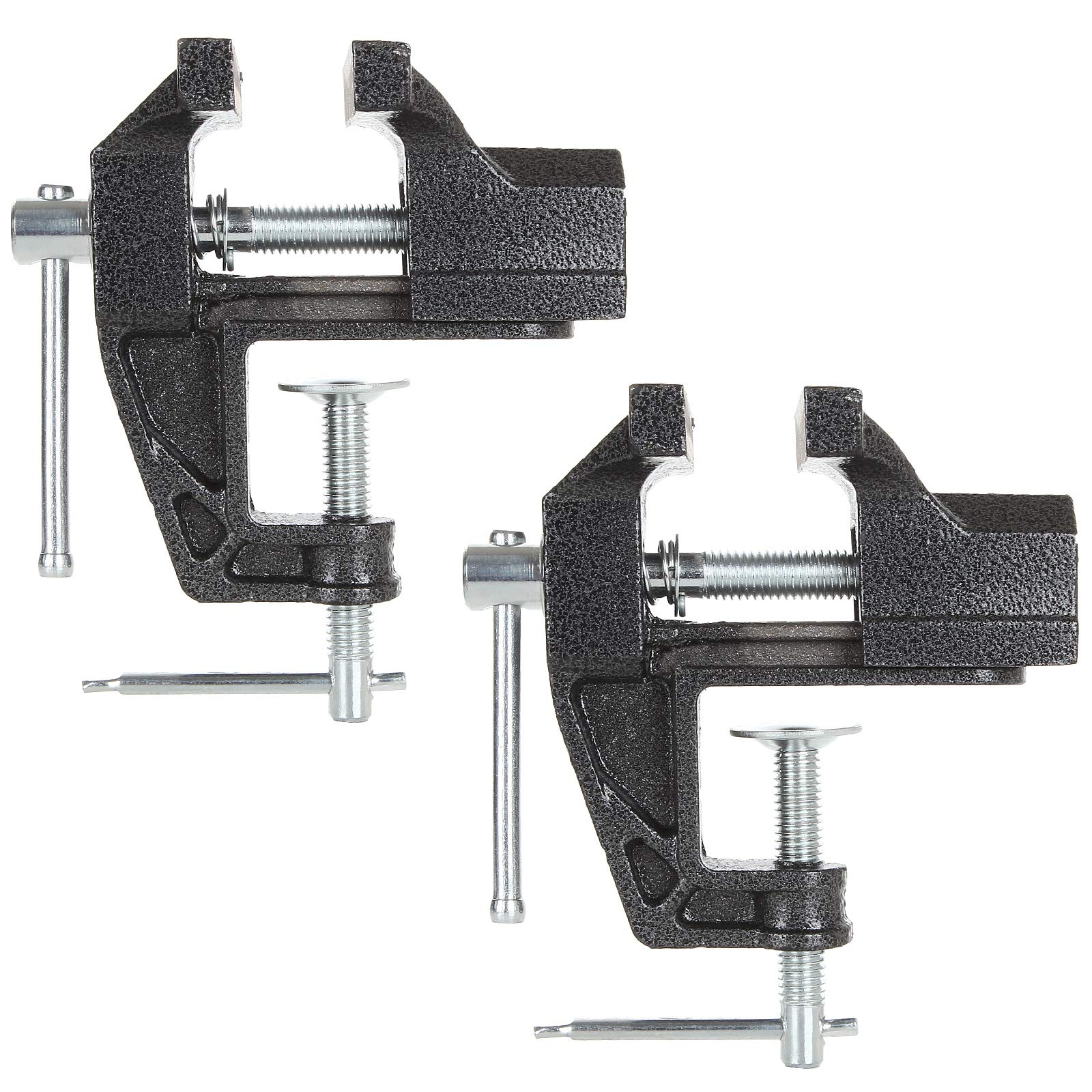 Buy Abuff 2 Pcs Mini Table Clamp Small Hobby Bench Vice Cast Iron ...