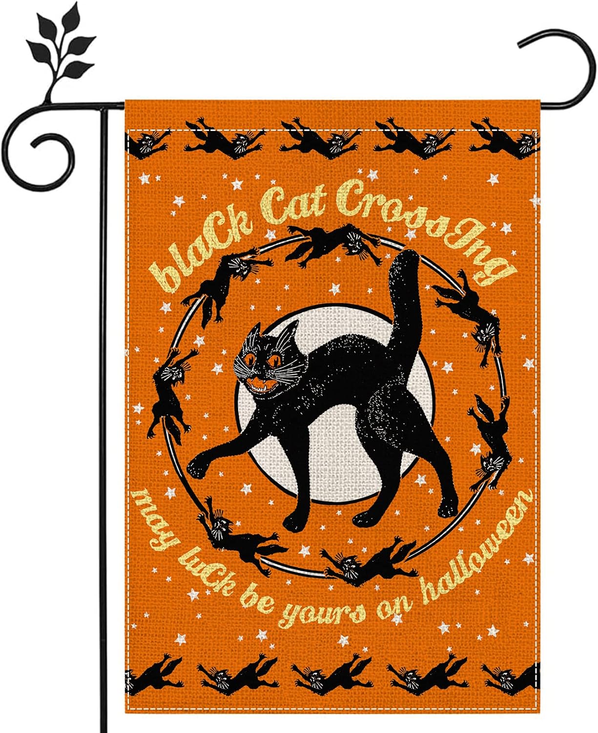 Amazon.com: Lingtoolator sign Vintage Halloween Welcome Garden Flag ...