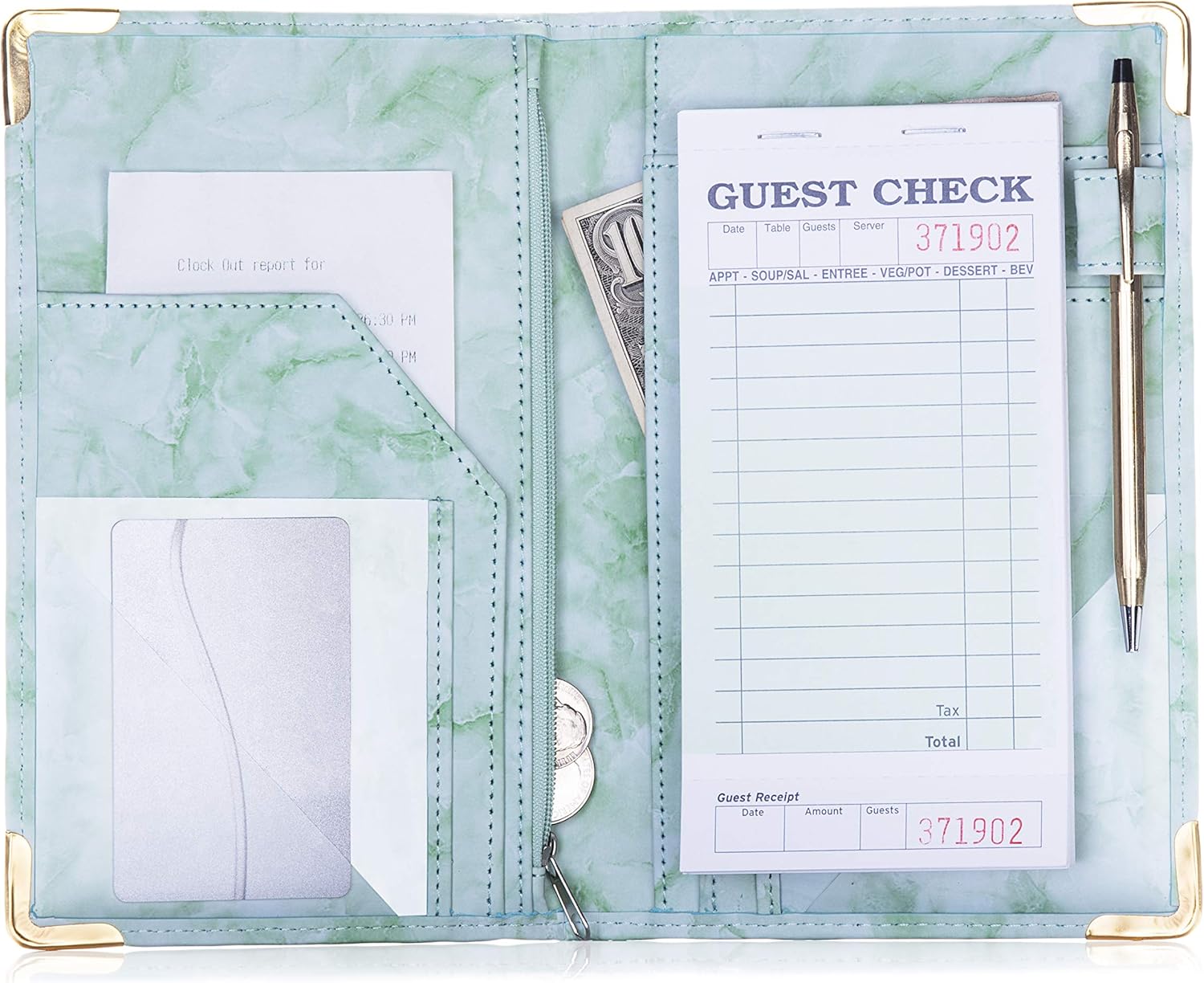 Amazon.com: Sonic Server Marble Style Deluxe Server Book for Restaurant ...