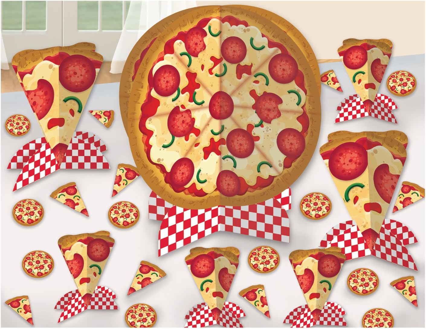 Amscan 282017 Pizza Party Table Decorating Kit, Multi : Amazon.ca: Toys ...