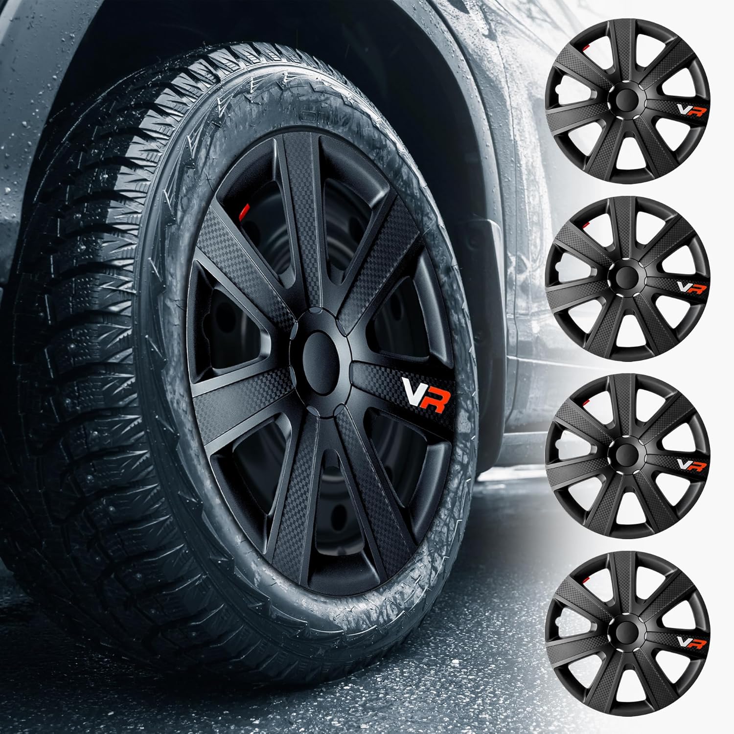 Amazon.com: Alpena - VR Carbon Wheel Covers, Premium European-Made Rim ...