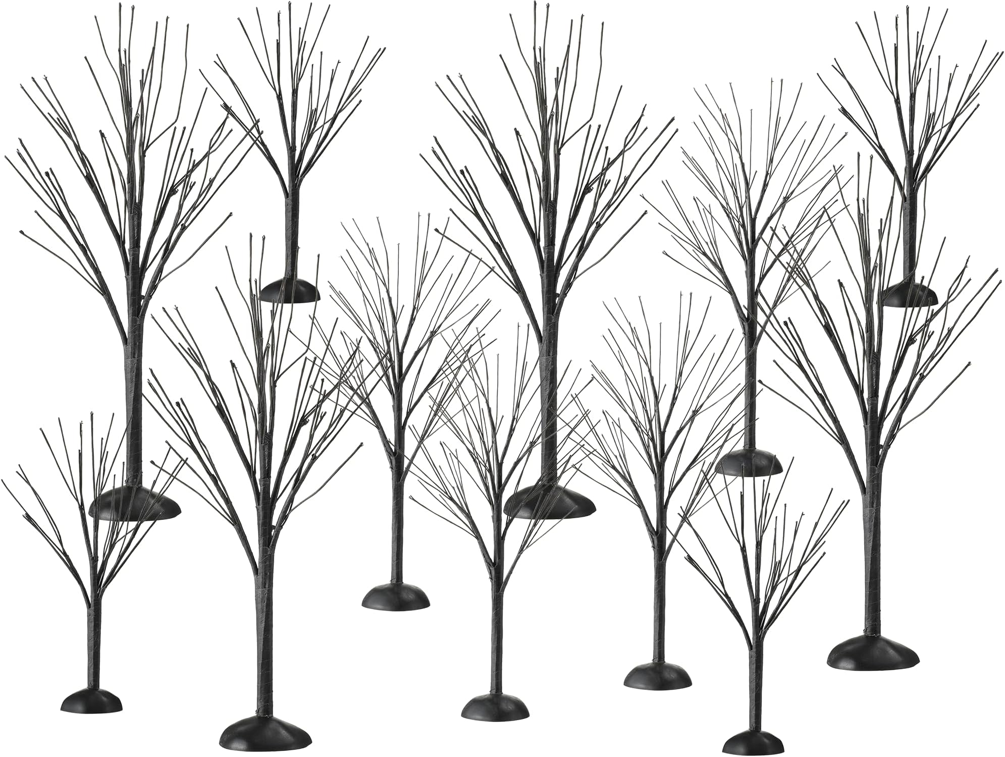 Amazon.com: Uiifan 8 Pcs Halloween Village Dead Trees Faux Artificial ...