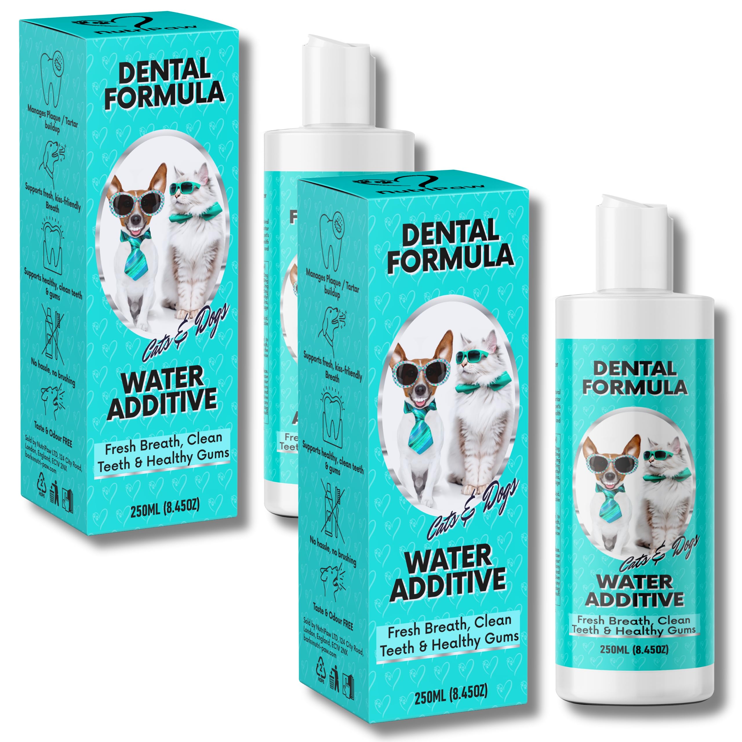NutriPaw Dental Formula Water Additive For Dogs & Cats - Clean Teeth ...